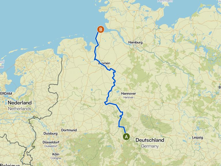 Weser-Radweg: Hauptroute Gesamt | ride | Komoot